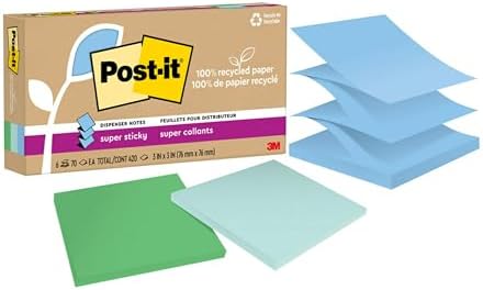 Post-it Pop-up Notes 3x3 in 6 Pads America's #1 Favorite Sticky Notes ...