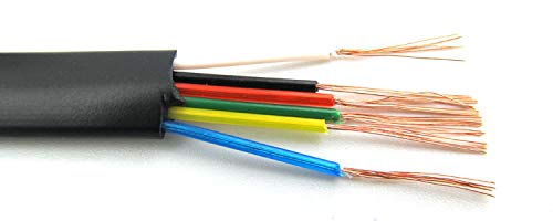 Conductor Modular Telephone Cable Flat Copper 28 AWG Wire 5 Meter ...