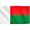 Runesol Madagascar Flag, 91x152cm, 3ft x 5ft, 4 Grommets, Eyelet In ...