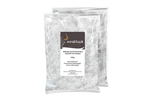 Minotaur Salt | Zeezout Grof voor de Zoutmolen 2 x 500 g (1 Kg) | Zout ...