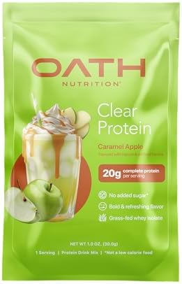 Amazon.com: Oath Nutrition Clear Whey Isolate Protein Powder, Caramel ...
