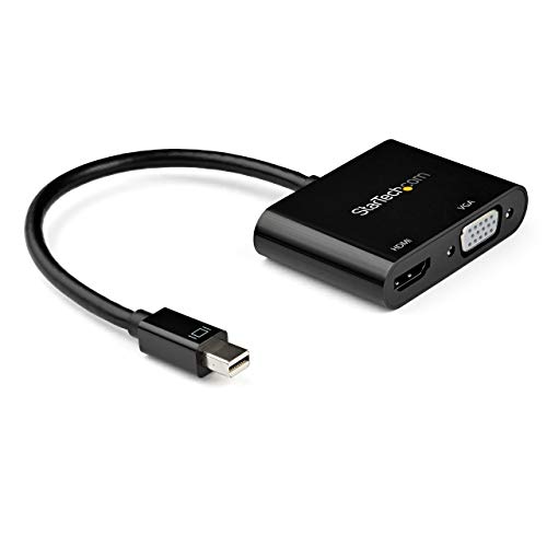 StarTech.com Mini DisplayPort to HDMI VGA Adapter - mDP 1.2 HBR2 to ...