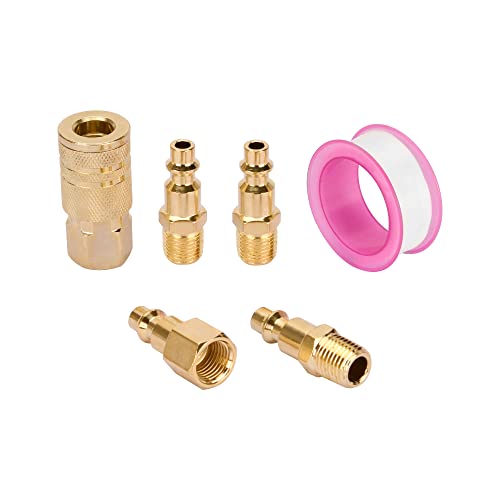 Snapklik.com : Hynade 1/4 NPT 6 Pcs Air Fitting And Plug Kit, Air Quick ...