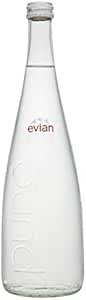 ( 12 Pack ) Evian Still Natural Mineral Water Glass Bottle 750ml : Amazon.co.uk: Grocery