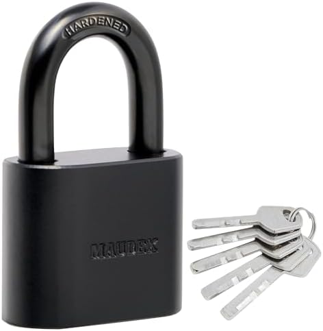 Maudex® PBK40 Padlock - All-Weather Protection with 5 Keys, Brass ...