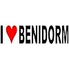 I Love Benidorm Decal Sticker Vinyl Bumper Window : Amazon.co.uk ...
