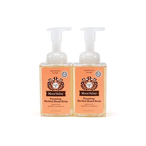 Amazon.com : Moon Valley Organics Herbal Foaming Hand Soap, Grapefruit ...