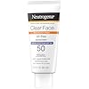 Amazon.com: Neutrogena Clear Face Sunscreen Lotion for Acne-Prone Skin, Broad Spectrum SPF 50 ...