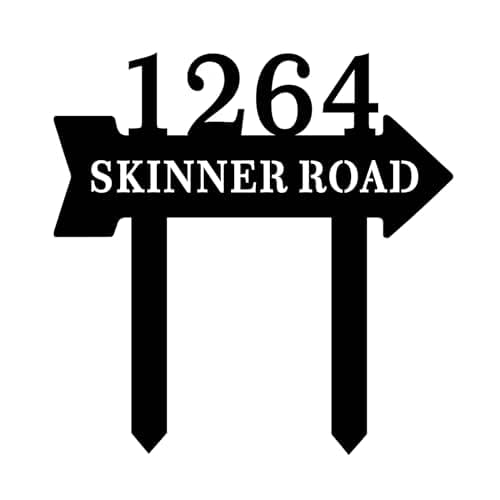 Amazon.com: Personalized House Numbers with Stake Custom Address Yard ...