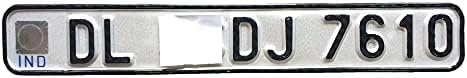 Innovqaraj Embossed Aluminium Ind Number Plate for Bike| Fancy | No Bar ...