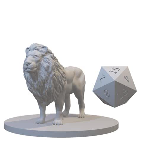 Amazon.com: Large Animal Miniature for DND Pathfinder RPG Unpainted ...