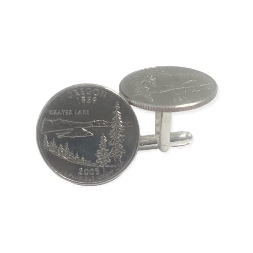 Amazon.com: Oregon Cuff Links, Oregon State Cufflinks, Coin Cuffs ...