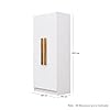 Bniture 2 Door Wooden Wardrobe for Bedroom | Almirah for Clothes with 4 ...