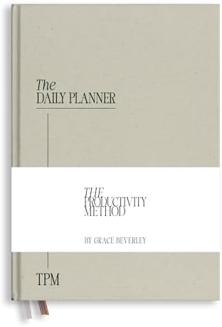 Hardback Productivity Planner - Daily planner for organisation, time ...