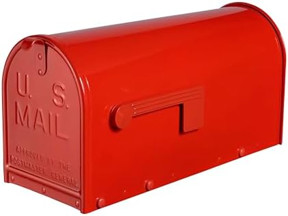 ARCHITECTURAL MAILBOXES 7600R MB1 Mailbox, Medium, Red - Amazon.com