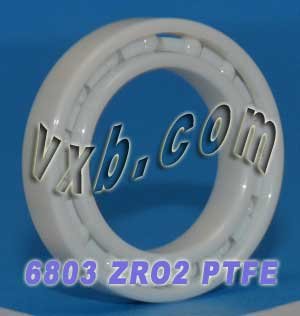 6803 Full Ceramic Bearing 17x26x5 Ball Bearings: Deep Groove Ball ...