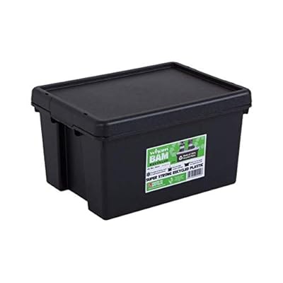 Amazon.co.uk: black plastic storage boxes