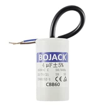 BOJACK CBB60 4uf 450V 50/60HZ Starter Capacitor Motor, Motor Run Capacitor, SH Capacitors ...
