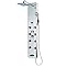 Blue Ocean 52" Aluminum SPA392M Shower Panel Tower System with Rainfall ...