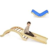 Amazon.com: HONEY JOY Triangle Climber with Ramp, 2-in-1 Indoor Toddler ...