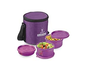 Buy JOYO Lunch Pack 3 Pcs Set | 3 Air-Tight Round Containers with Carry ...