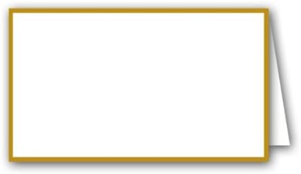 Amazon.com: Metallic Gold Border Place Cards : Home & Kitchen