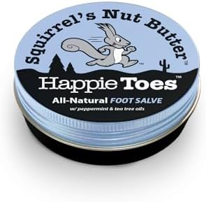 Amazon.com : Squirrel's Nut Butter Happie Toes 2.0 oz Tin, Foot Care ...