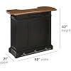 Amazon.com: Homestyles Americana Bar, Black : Home & Kitchen
