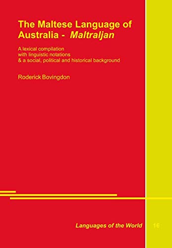 The Maltese Language of Australia - Maltraljan: Roderick Bovingdon ...