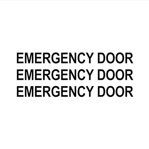 3 X EMERGENCY DOOR 25mm Coach School Bus Minibus PSV PCV HGV Taxi Legal ...