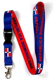 Amazon.com: Dominican Republic Flag Lanyard Keychain for ID Badge Keys ...