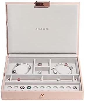 Stackers Blush Pink Charm Lidded Jewellery Box : Amazon.co.uk: Fashion