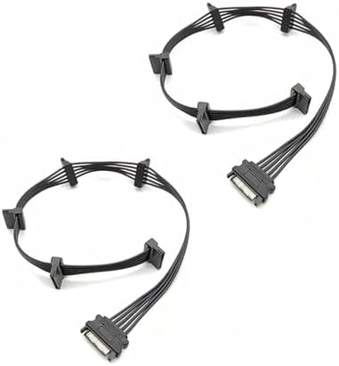 Amazon.com: Cable Matters 2-Pack 15 Pin SATA to 4 SATA Power Splitter ...