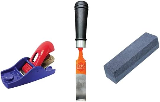 THS DIY Carpenter Tools Combo Block Planer, Chisel & Sharpening Stone ...
