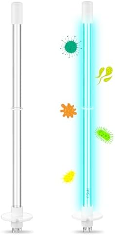 Qualirey 2 Pcs 14" UV Light Replacement Bulb 4 Pin Base UV Lamp 18W UV ...