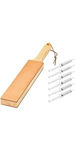 Amazon.com: ANGERSTONE Double Side Leather Strop for Knife Sharpening ...