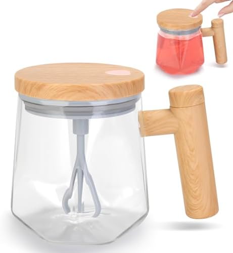 Amazon.com: VAlinks Self Stirring Coffee Mug, Glass Electric Self ...