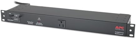 Amazon.com: APC NET9RMBLK Rackmount SurgeArrest 9-Outlet/1700 Joules ...