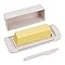 Amazon.com | Bamboo Butter Dish with Lid and Knife,Small Butter Keeper ...