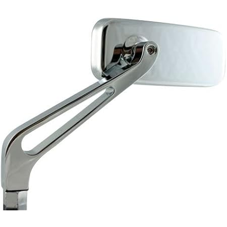 Amazon.com: KiWAV Magazi Chrome Rectangular Mirrors Motorcycle ...