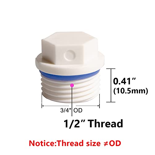 Snapklik.com : Feelers 1/2 PT Outer Hex Male Threaded PPR Pipe Plug End ...