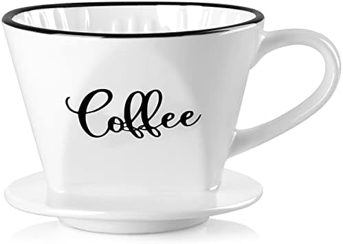 Amazon.com: Gute Glass Coffee Dripper/Filter - Cone Glass Pour Over ...