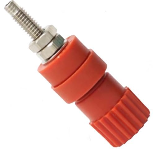 4mm 30 Amp Terminal Panel Mounting Banana Plug BTI-30 Red (Pack Of 1 ...