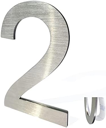 Amazon.com: Stainless Steel House Numbers,Metal Modern House Numbers ...