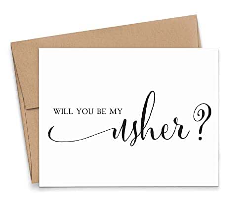 Amazon.com: Will You Be My Usher Card, Proposal Card, 1 greeting card ...