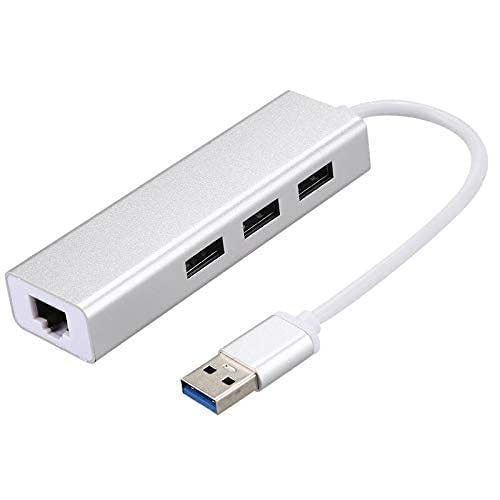 1Goal® USB 3.0 to RJ45 Ethernet LAN Adapter with 3 Port USB Hub l USB ...