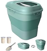 Amazon.com: DDMOMMY 20-50 Lbs Food Storage Container With Wheel ...