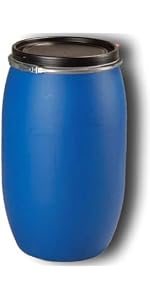 FUT Plastique 60 litres avec Couvercle Amovible – Bidon Bleu à ...
