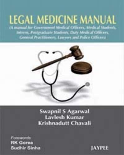 Legal Medicine Manual: 9788184483482: Medicine & Health Science Books ...