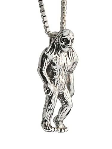 Amazon.com: Big Foot Pendant Silver Necklace Big foot Charm Bigfoot ...